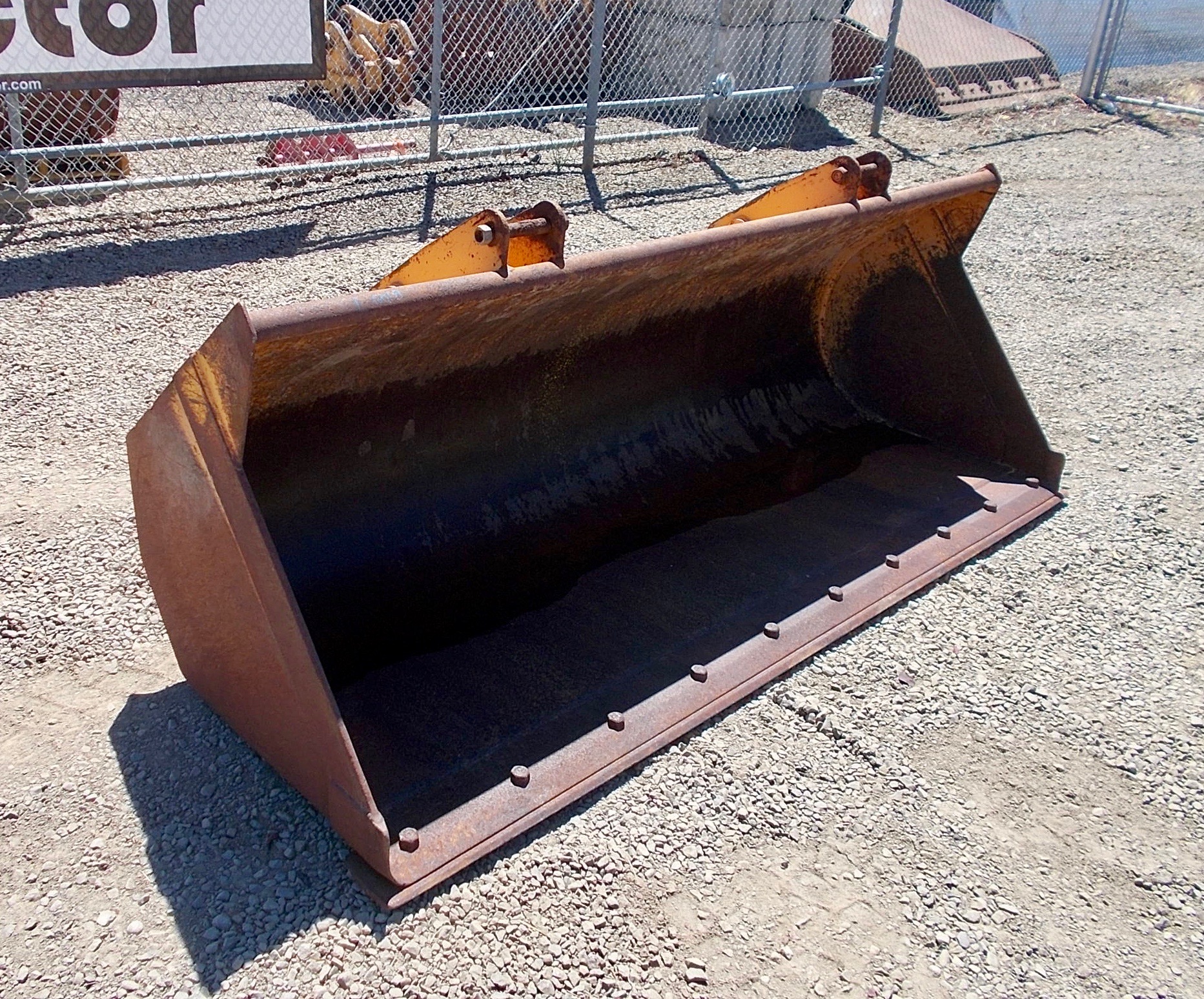 Used 83" Case 580L Pin-On General Purpose Loader Bucket For Sale